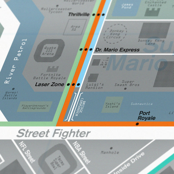 Game Map - Street Map Made Up Entirely From Game Titles – Dorothy