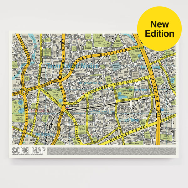 Song Map - Street Map Made Up Entirely From Song Titles – Dorothy