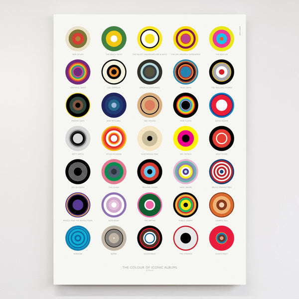 The Colour of Iconic Albums - Print for Music Fans – Dorothy