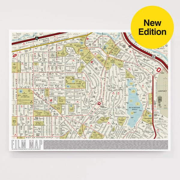 Film Map - Street Map Made Up Entirely From Film Titles – Dorothy