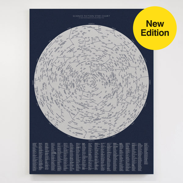 Science Fiction Star Chart - Sci-Fi Movie Print – Dorothy