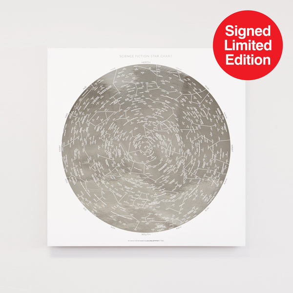 Science Fiction Star Chart - Reflective Silver Limited Edition – Dorothy