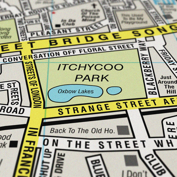 Song Map - Unique large format print for music lovers – Dorothy