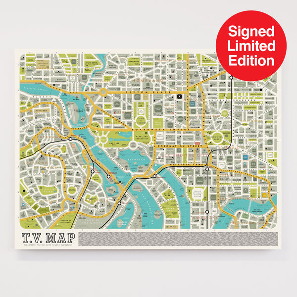 TV Map - Limited Edition Print Made Up Entirely From TV Shows – Dorothy